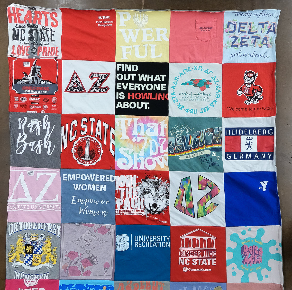 Your College Memories: North Carolina State University T-Shirt Quilts ...