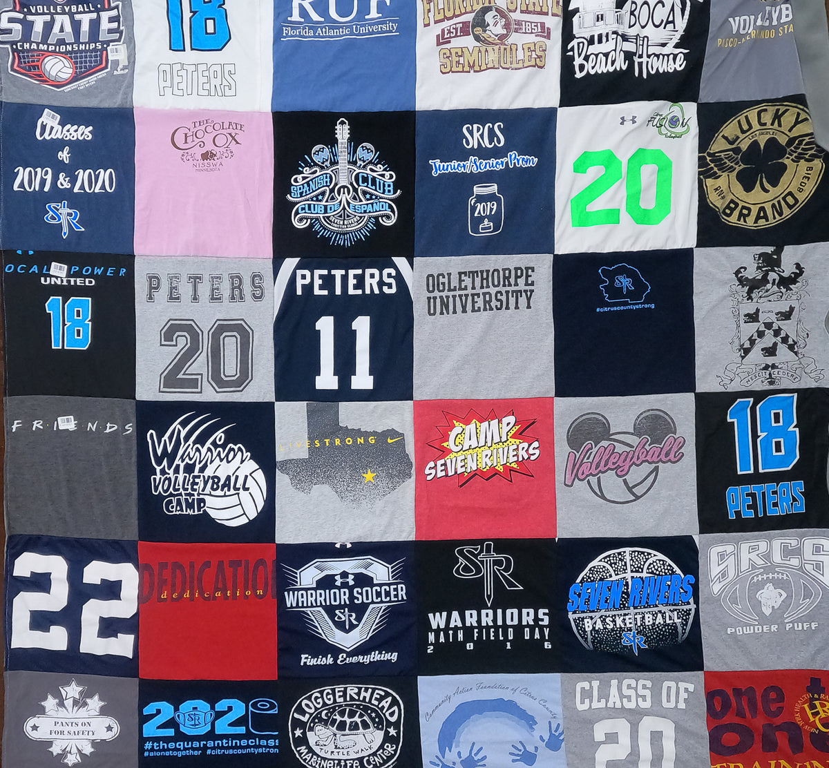 Commemorating FAU Memories with Custom T-Shirt Quilts – Project Repat T ...