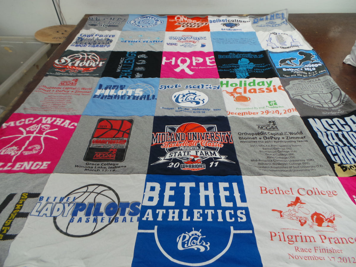 Embrace Bethel College Memories with Project Repat T-Shirt Quilts ...
